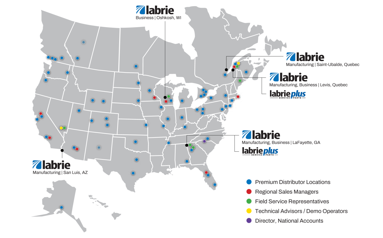 Labrie Group Distributor Network | Labrie Group
