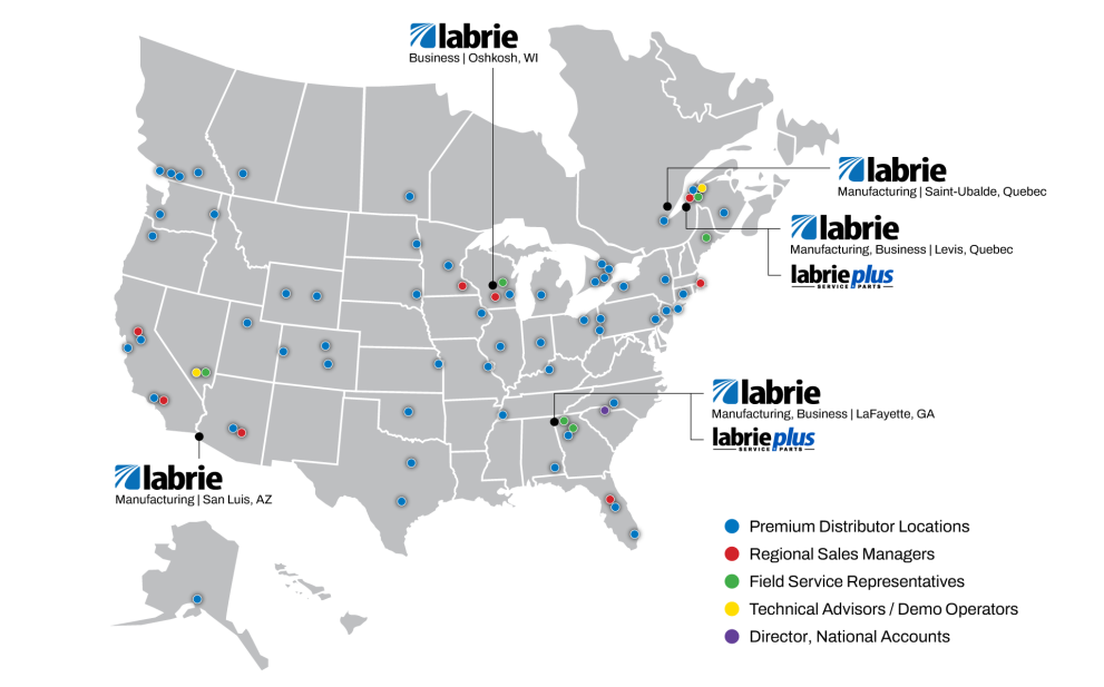 Labrie Group Distributor Network | Labrie Group