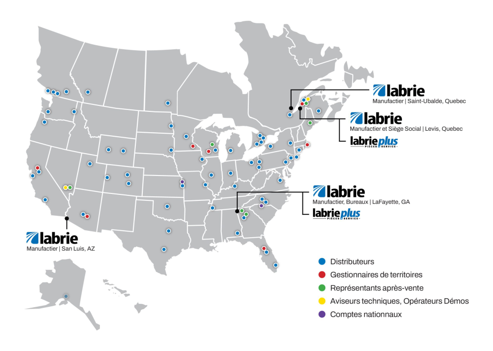 Réseau de distributeurs du Groupe Labrie | Groupe Labrie